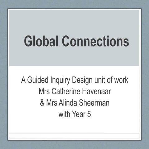Year 5 - Global Connections | PPTX