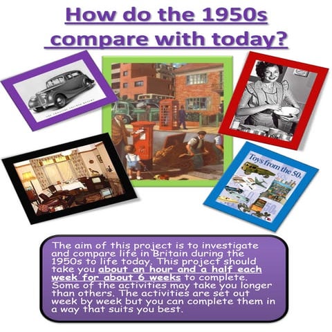 Yr 7 britain in the 1950s project revised jan 2011 | PDF