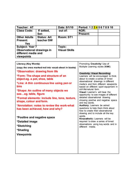 Formal Elements Lesson Plan Secondary Education formal-elements-lesson-plan-secondary-education
