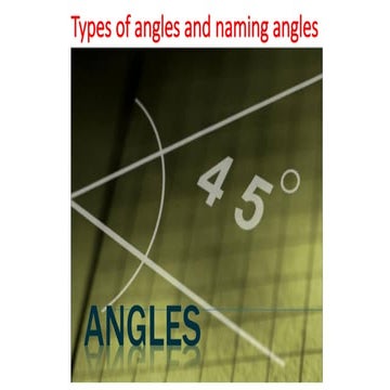 Types of angles | PPT