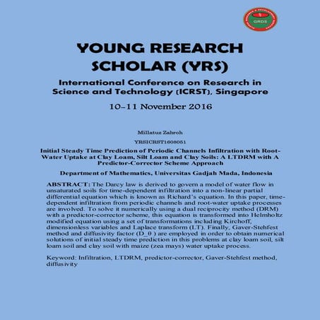 Our Young Research scholars(YRS),Singapore November,2016 | PDF
