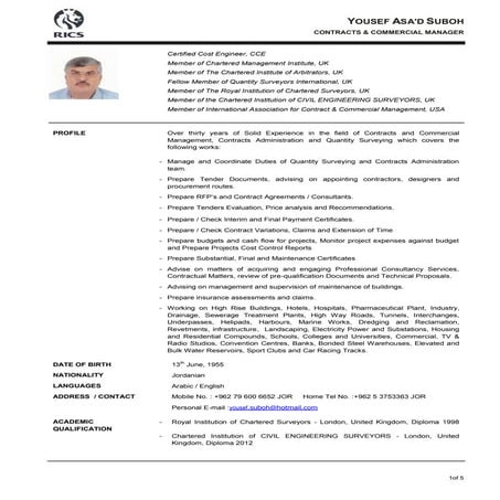 Planning Engineer CV | DOCX