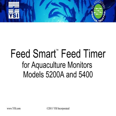 YSI Feed Smart Aquaculture Software Overview | PPT | Agriculture ...