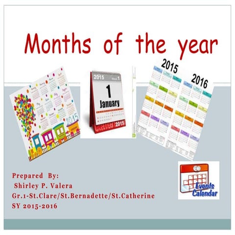 Months of the year | PPTX