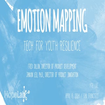 Emotion Mapping: Tech for Youth Resilience | PDF