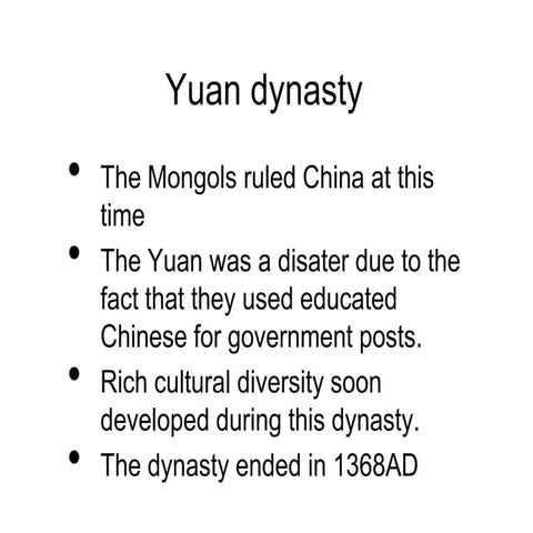 Yuan dynasty | PPT
