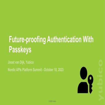 Future Proofing Authentication With Passkeys Pdf Operating Systems
