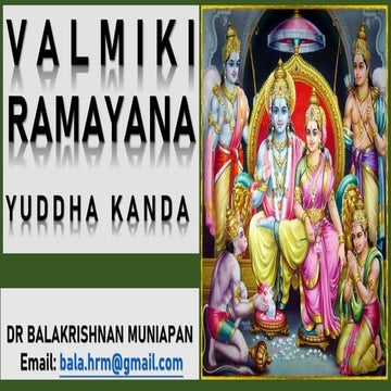 Valmiki Ramayana Online Class - Yuddha Kanda, Session 25 | PPT