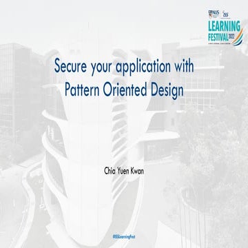 Secure Your Application With Pattern Oriented Design Pdf