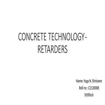 Admixture uses in concrete technology cement | PPT