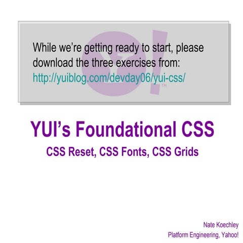 Yui css | PPT