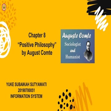 Chapter 8 - Positive Philosophy | PPTX