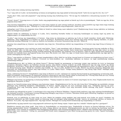 BAKIT BABAE ANG NAGHUHUGAS NG MGA PINGGAN? | DOCX