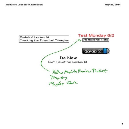 Module 6 lesson 14 | PDF