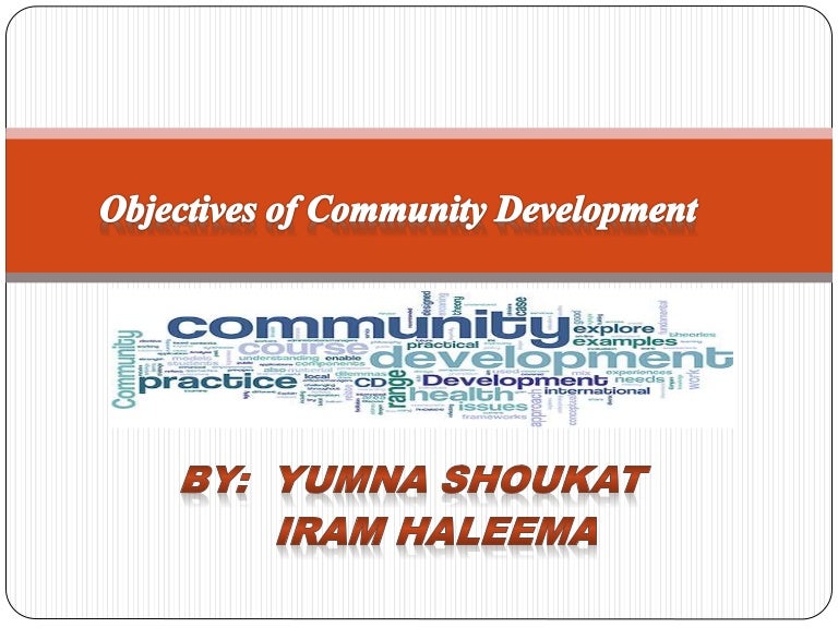 Objectives Of Community Development objectives-of-community-development