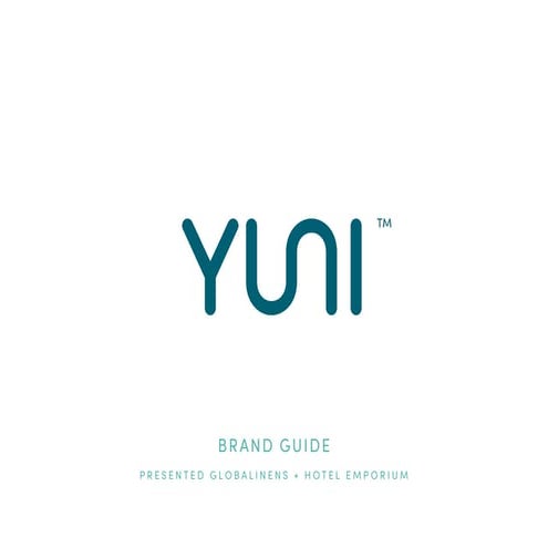 Yuni brand guide globalinens | PDF