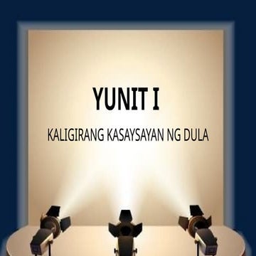 Mga dulang pantanghalan | PPTX