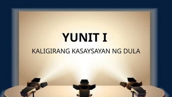 Mga dulang pantanghalan | PPTX