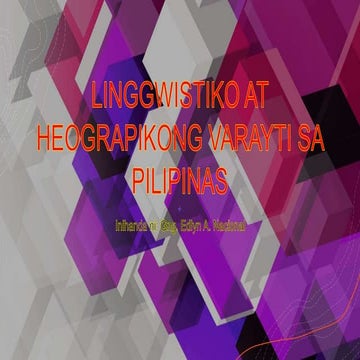 Varayti ng wika | PPT