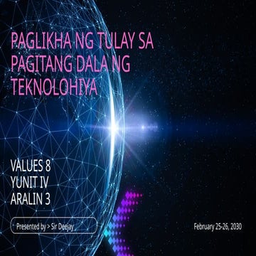 Paglikha ng tulay sa pagitan ng teknolohiya | PPTX
