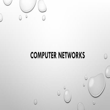 Computer Networks Class 12 Computer Science Pptx