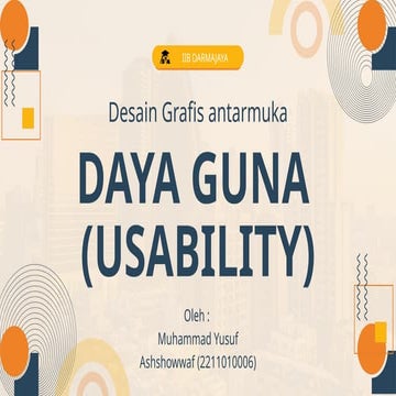 Yusuf Ash-showwwaf - Daya Guna (Usability).pptx