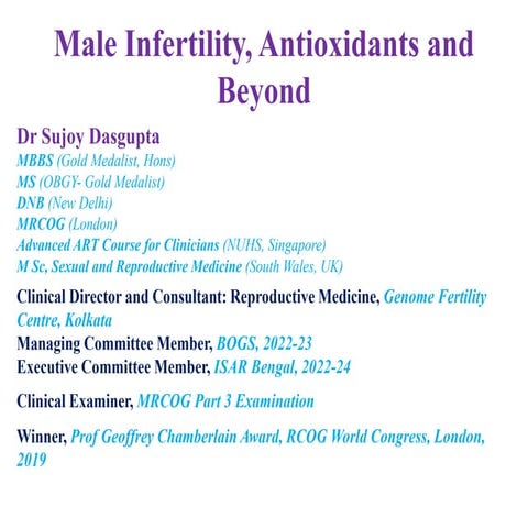 Idiopathic Oligo-astheno-terato-zoospermia with no demonstrable cause ...
