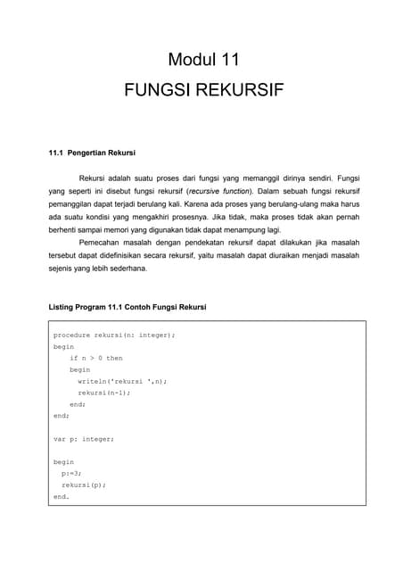 Materi Algortma dan Pemrograman - Rekursif.pdf