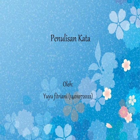 penulisan kata | PPTX