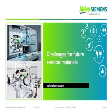 Dr Yves Burkhardt - Valeo Siemens | PDF