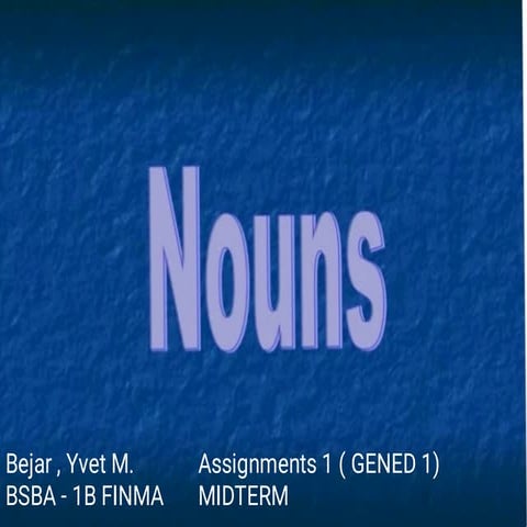 yvet maynagcot bejar - assignment 1 GENED 1 | PPT