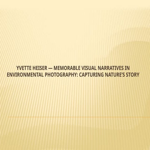How can environmental photography help change the world? | PDF