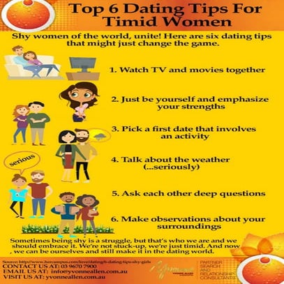 Top 6 Dating Tips For Timid Women | PDF | Dating | Family and Relationships