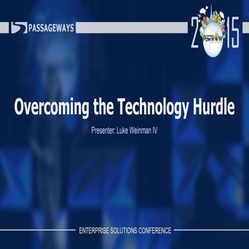 Overcoming the Technology Hurdle | PPT