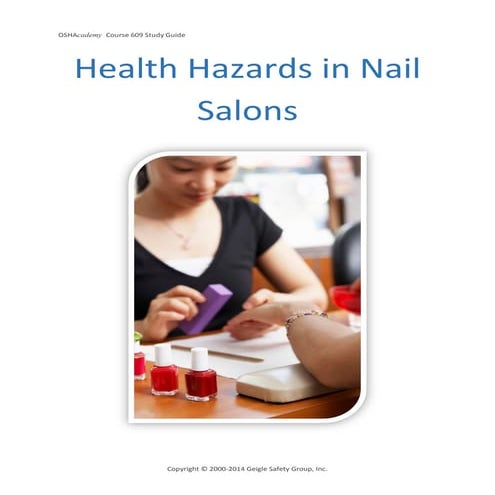 Health Hazards in Nail Salons | PDF
