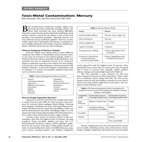 Mercury Toxicity | PPT