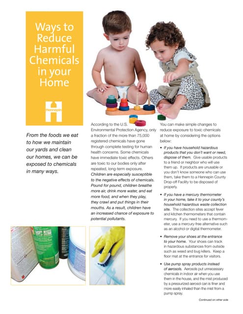 Chemicals around the home | PPTX