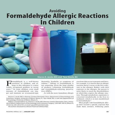 Four common formaldehyde releasers to avoid in your cosmetics and skin ...