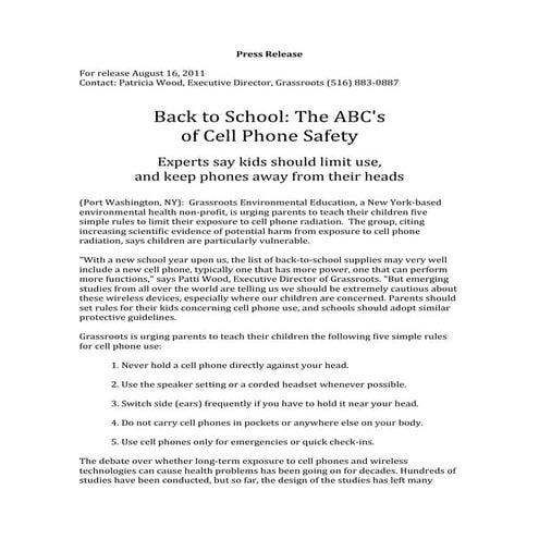 Cell Phone Safety | PPS