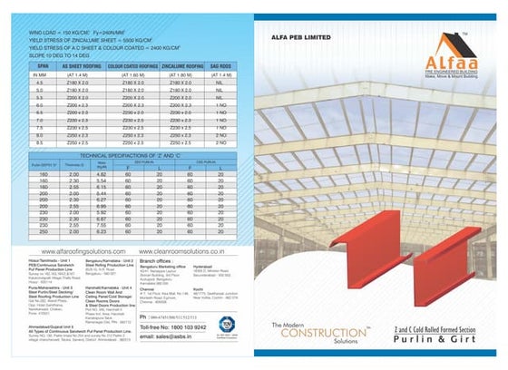 PEB - Standard Product Specifications | PDF