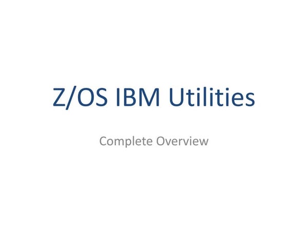 Jcl Utilities Iebgener