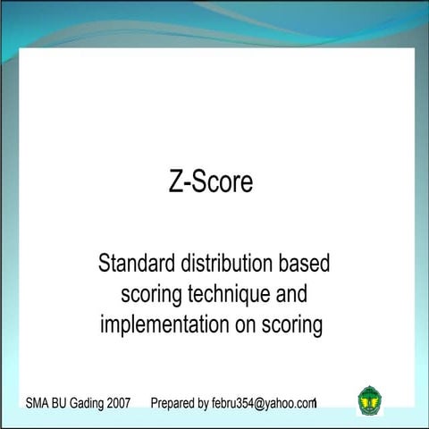 Z score | PDF