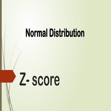 Advanced Statistics........Z- score.pptx
