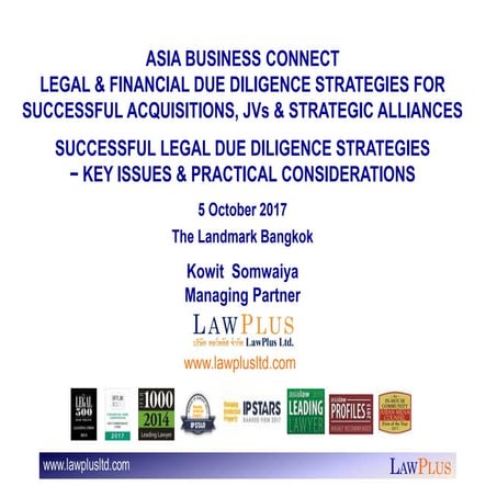 Successful Legal Due Diligence Strategies | PDF