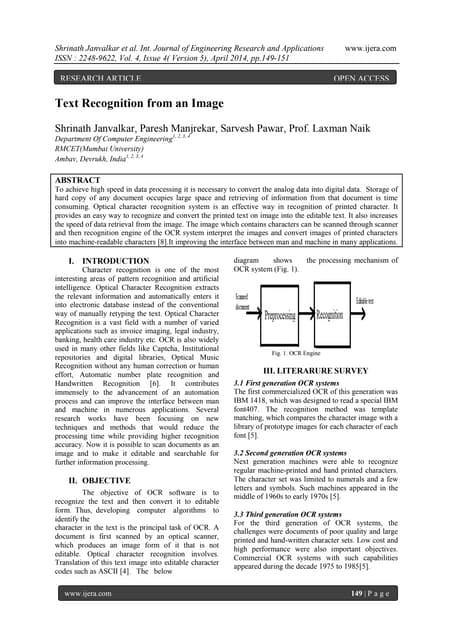 Optical character recognition (ocr) ppt | PPTX | Desktop Publishing | Computer Software and ...