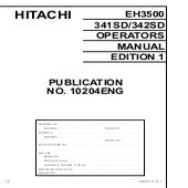 Hitachi EH3500 Rigid Frame Truck operator’s manual