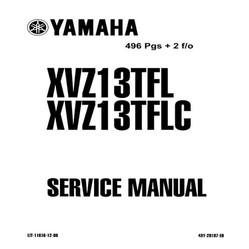 2005 Yamaha XVZ1300TFT Royal Star Venture Service Repair Manual | PDF