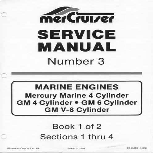 MERCURY MERCRUISER MARINE ENGINE MCM 330 Service Repair Manual SN ...