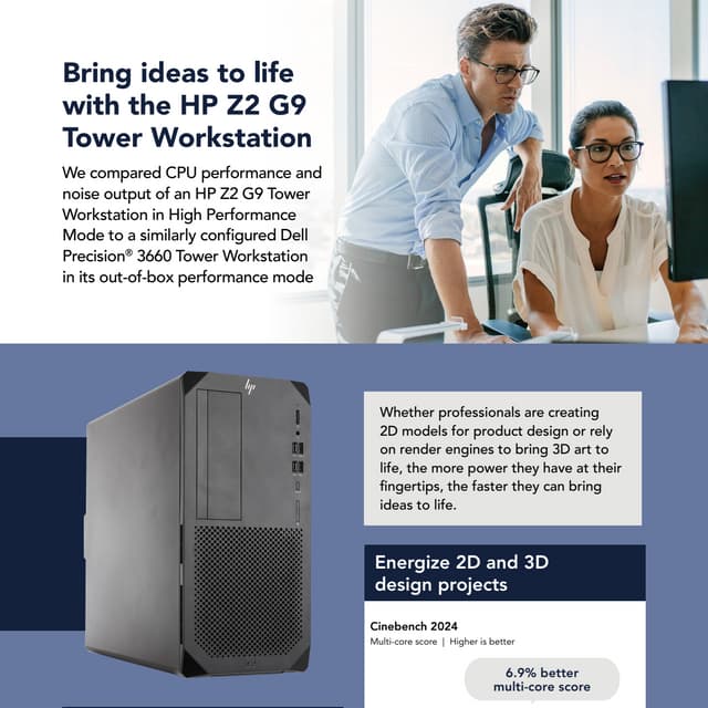 Bring ideas to life with the HP Z2 G9 Tower Workstation - Infographic | PDF