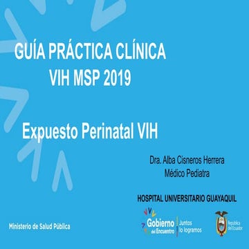 EXPUESTO PERINATAL A VIH, OBJETIVOS SU PREVENCION , DIAGNOSTICO CON ...